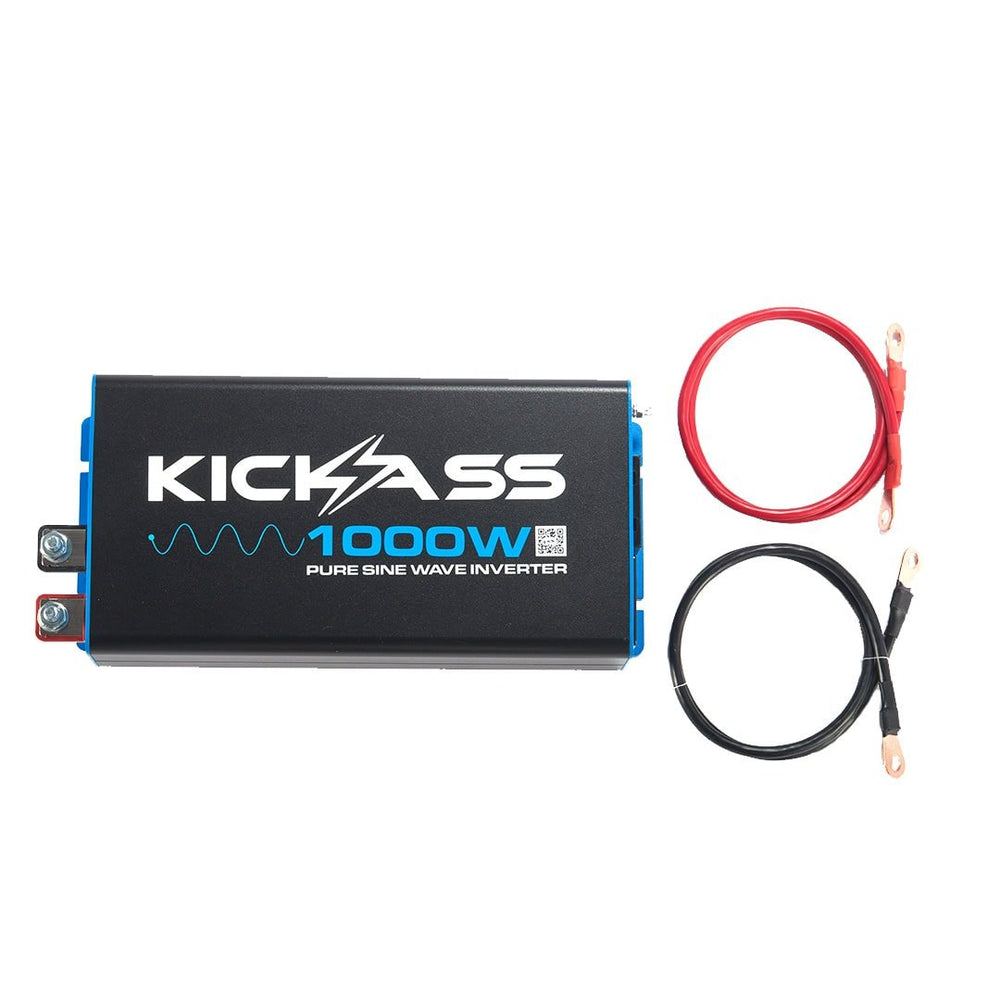 The KickAss 12V to 240V Pure Sine Wave 1000W Inverter | KickAss Products