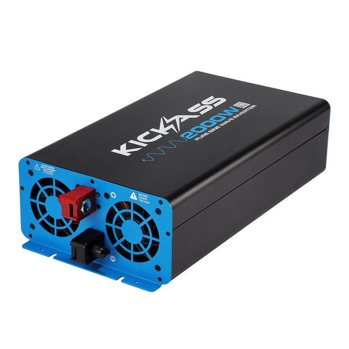 The KickAss 12V to 240V Pure Sine Wave 2000W Inverter | KickAss Products