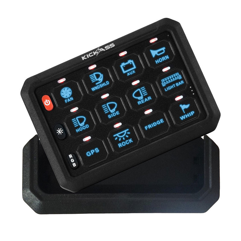 The KickAss 12 Gang Wireless 12V Switch Panel | KickAss Products