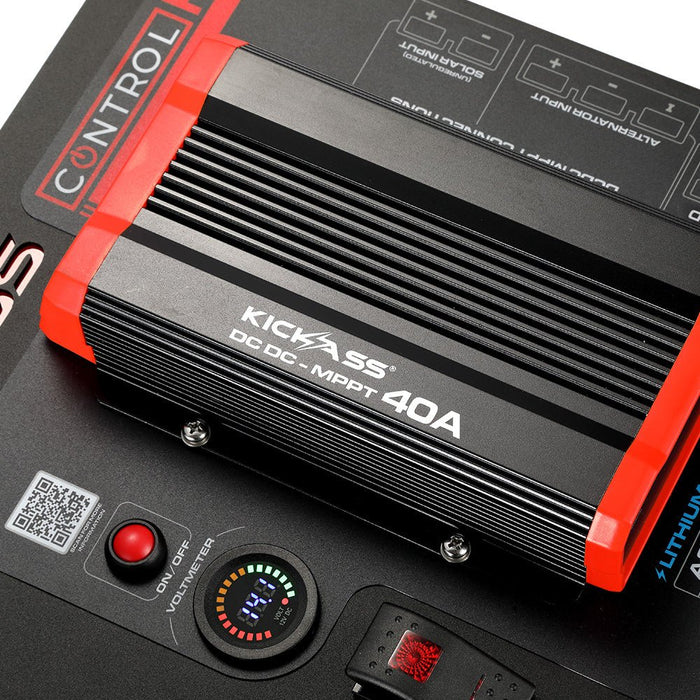 KickAss 12V Control Hub / Panel with 40A DCDC Charger