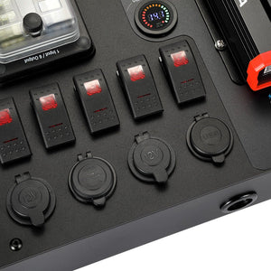 KickAss 12V Control Hub / Panel with 40A DCDC Charger