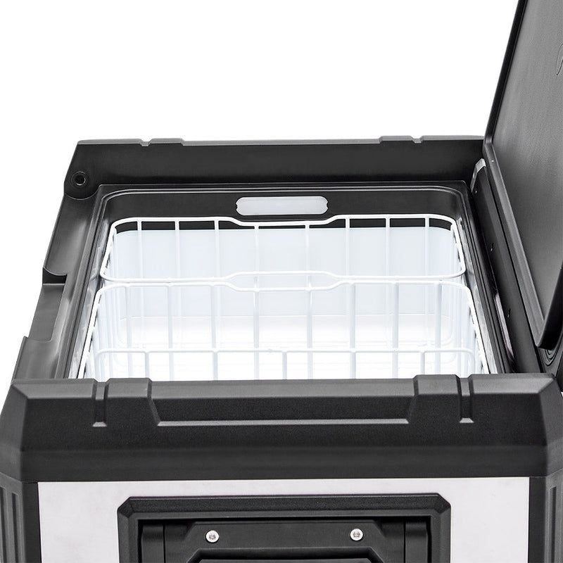 KickAss Portable 12V Fridge/Freezer - Single Zone Stainless Steel, 50L