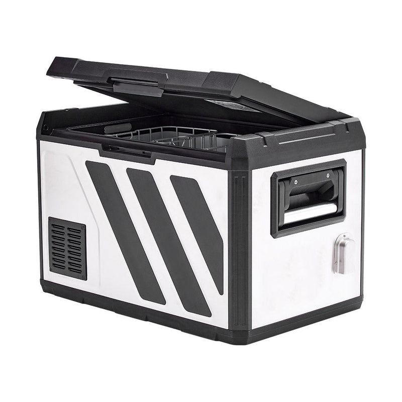 KickAss Portable 12V Fridge/Freezer - Single Zone Stainless Steel, 50L