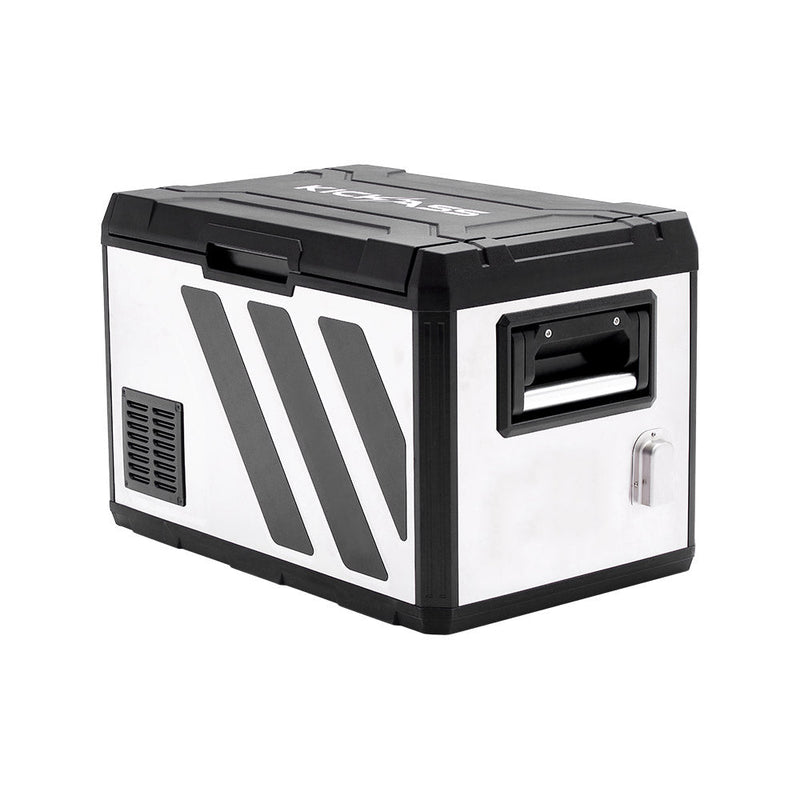 KickAss Portable 12V Fridge/Freezer - Single Zone Stainless Steel, 50L