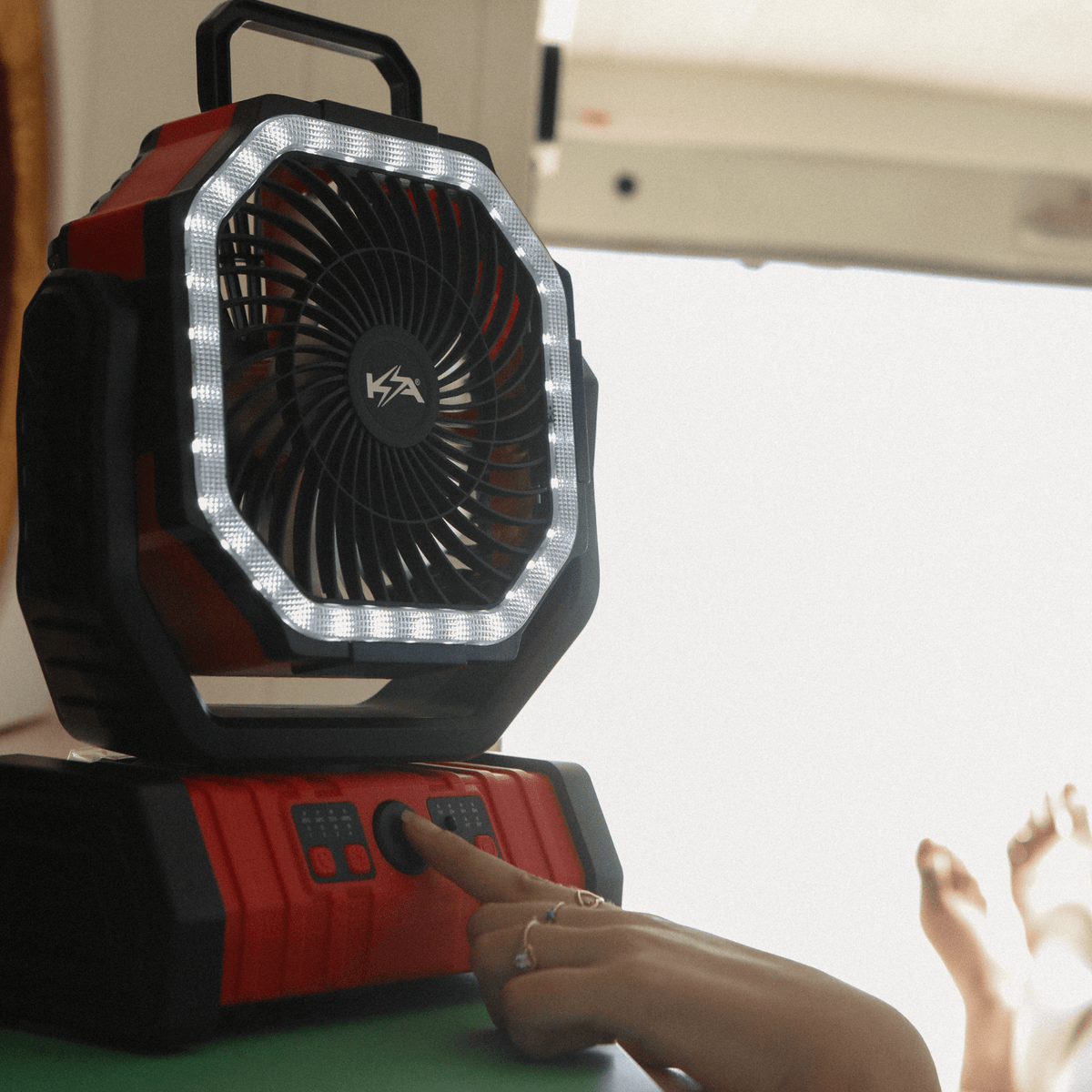 The KickAss Camping Fan with LED Light and Power Bank | KickAss Products