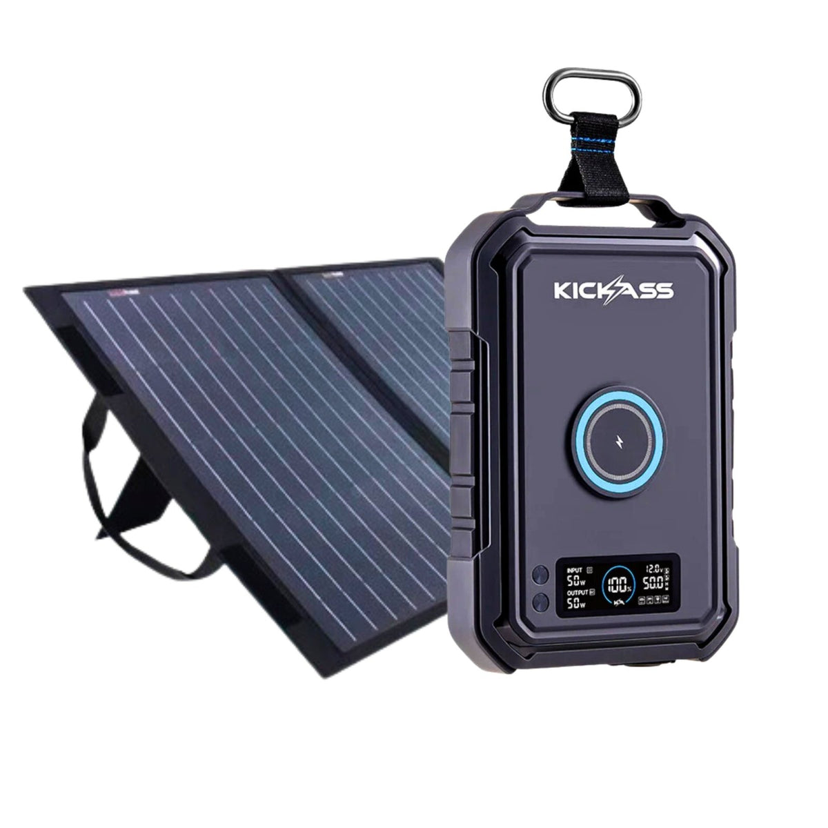 KickAss KickCharge 150 + 50W Microlite Solar Panel Bundle