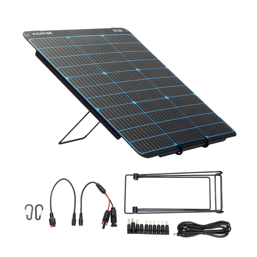KickAss 12V 60W Premium Portable Solar Panel