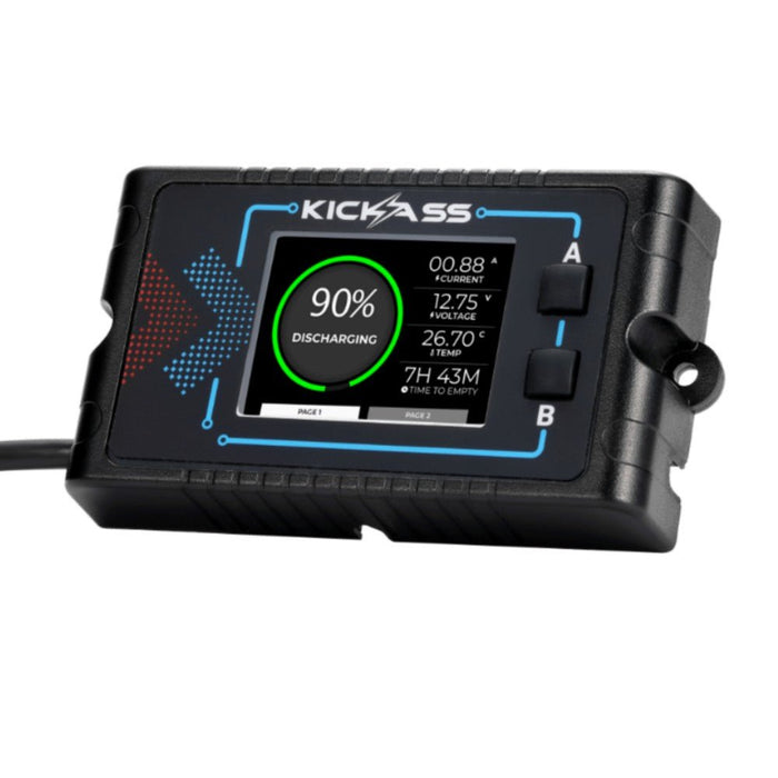KickAss Smart Lithium Battery Remote Display Unit / Monitor + Extensio
