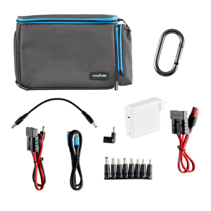 KickAss KickCharge Powerhub Portable Power Pack for Camping - 30Ah / 3