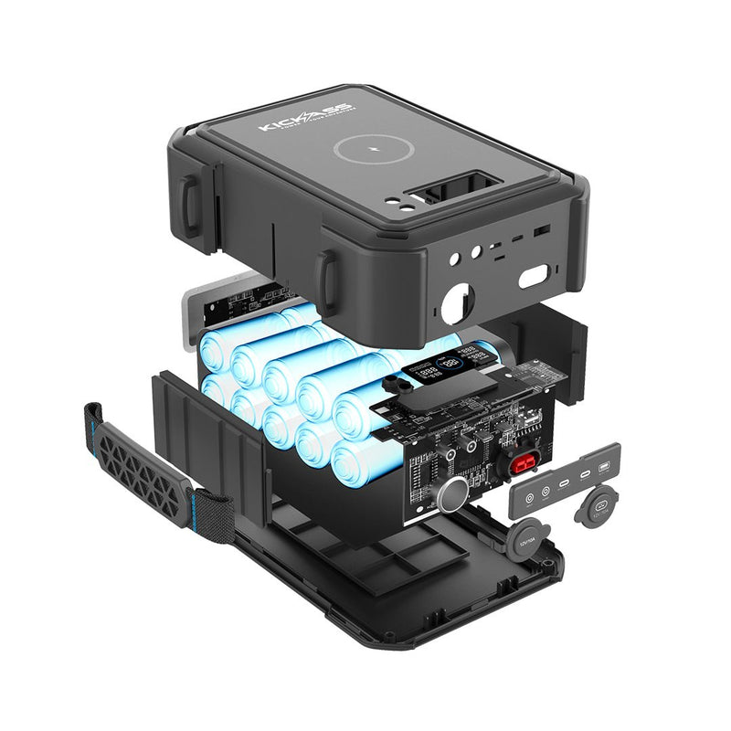 KickCharge Powerhub 30AH / 380Wh Portable Power Pack For Camping
