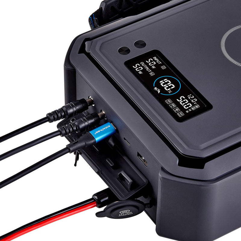 KickAss KickCharge Powerhub Portable Power Pack for Camping - 30Ah / 3