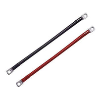 Dual Battery System Linking Cables | Pair Black & Red 200mm