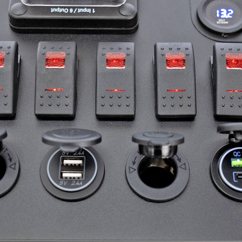 The KickAss 12V Control Hub With 20A DCDC Charger | KickAss Products