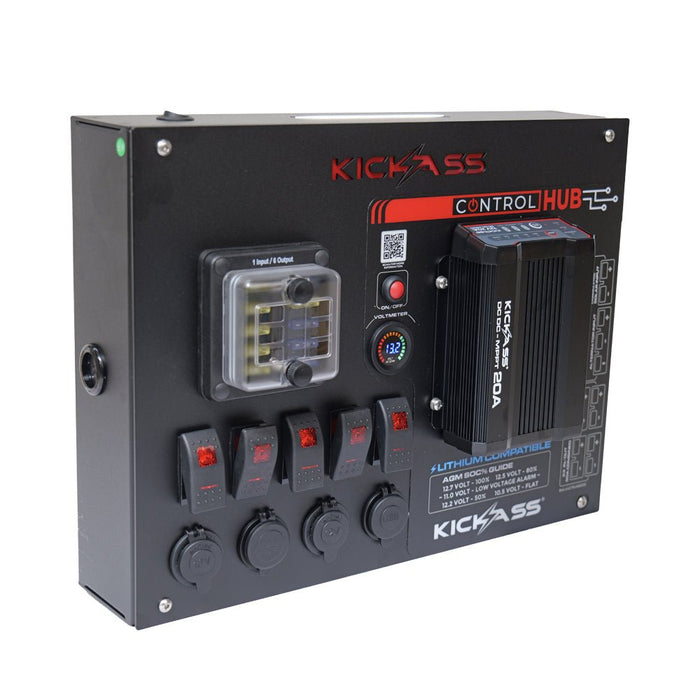 The KickAss 12V Control Hub With 20A DCDC Charger | KickAss Products