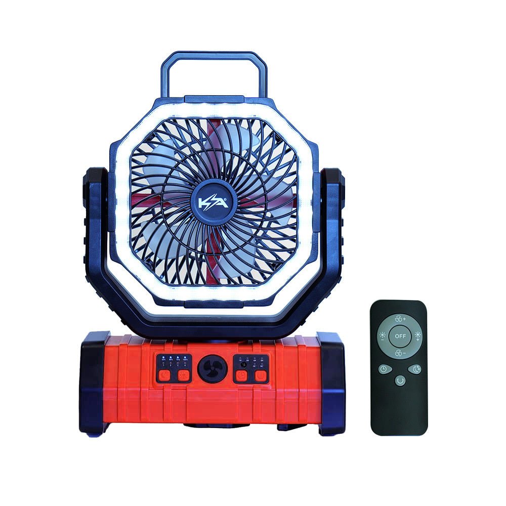 The KickAss Camping Fan with LED Light and Power Bank | KickAss Products