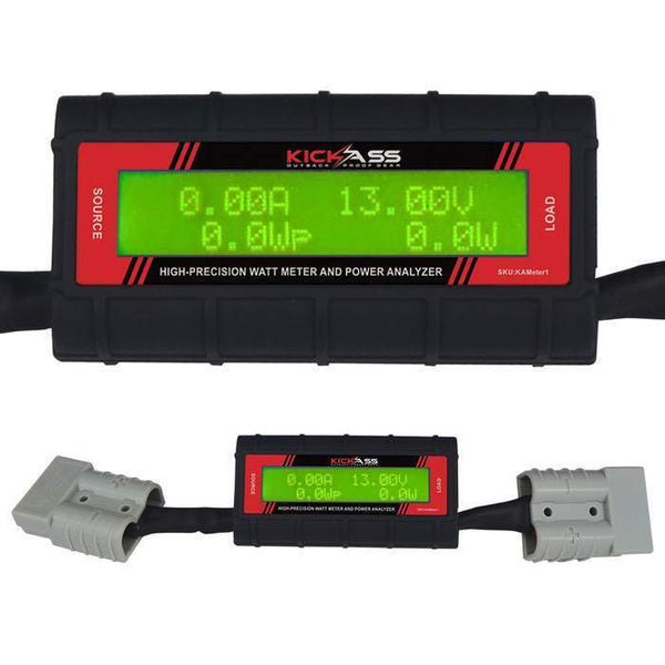 The KickAss Digital DC Watt Meter for Portable 12 volt Solar Panels ...