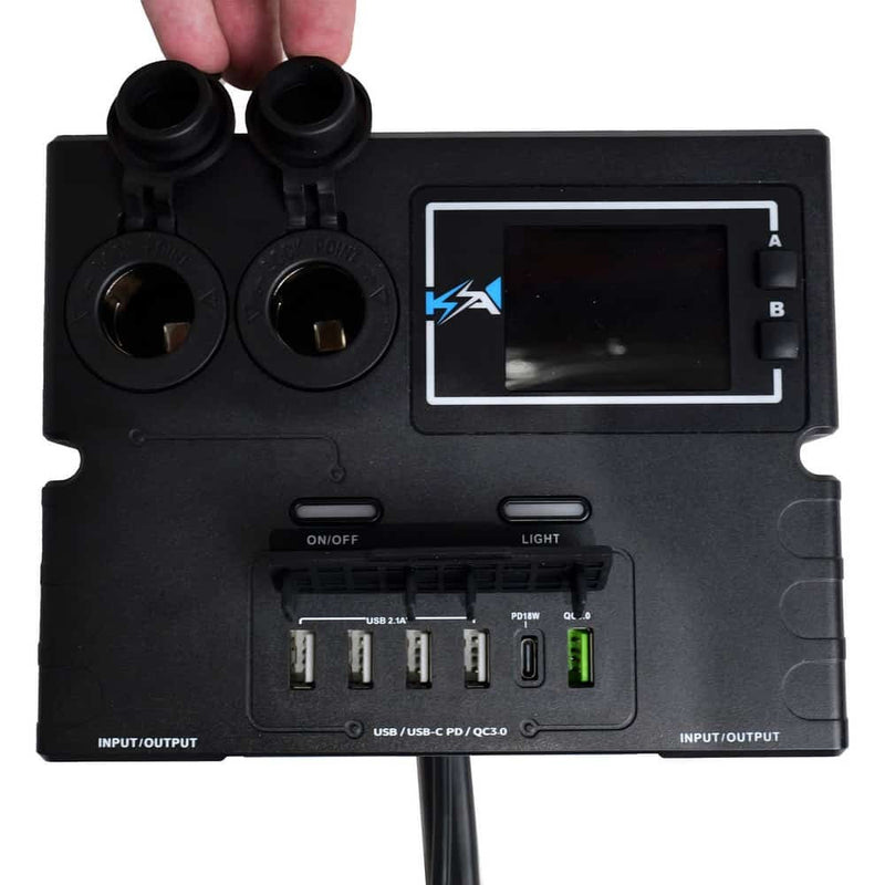 The KickAss Lithium 12V Control Box - With LCD Screen | KickAss Products