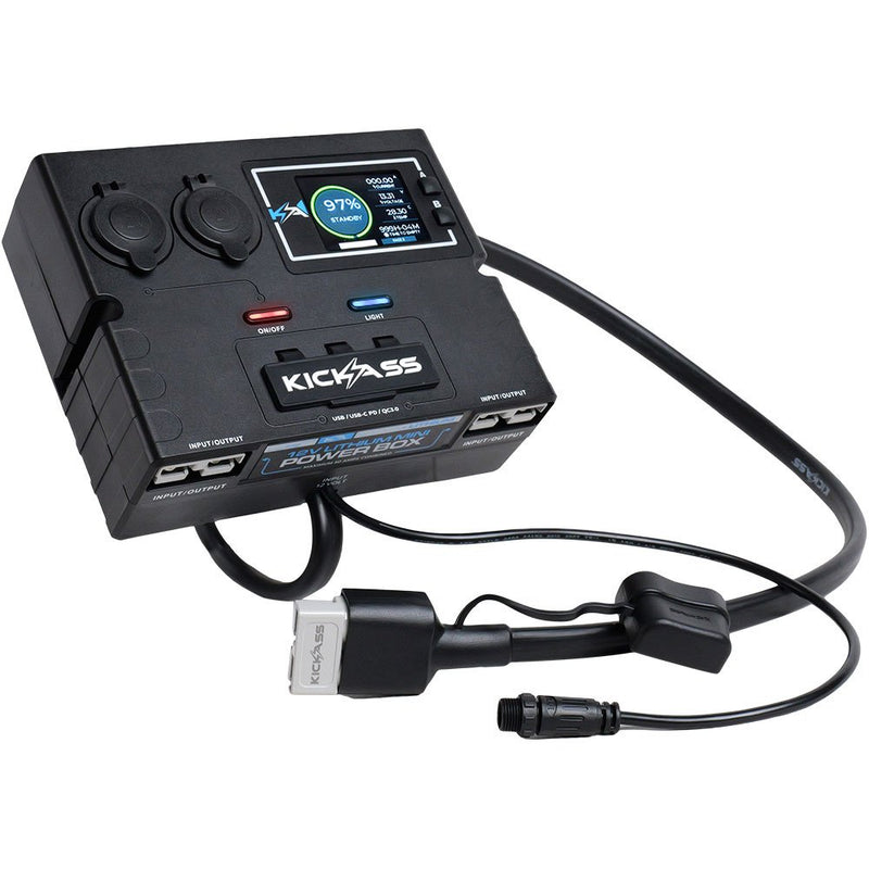 The KickAss Lithium 12V Control Box - With LCD Screen | KickAss Products