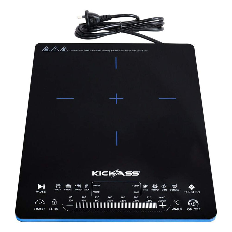 The KickAss QuickFire 2000W Portable Induction Cooktop For Camping ...